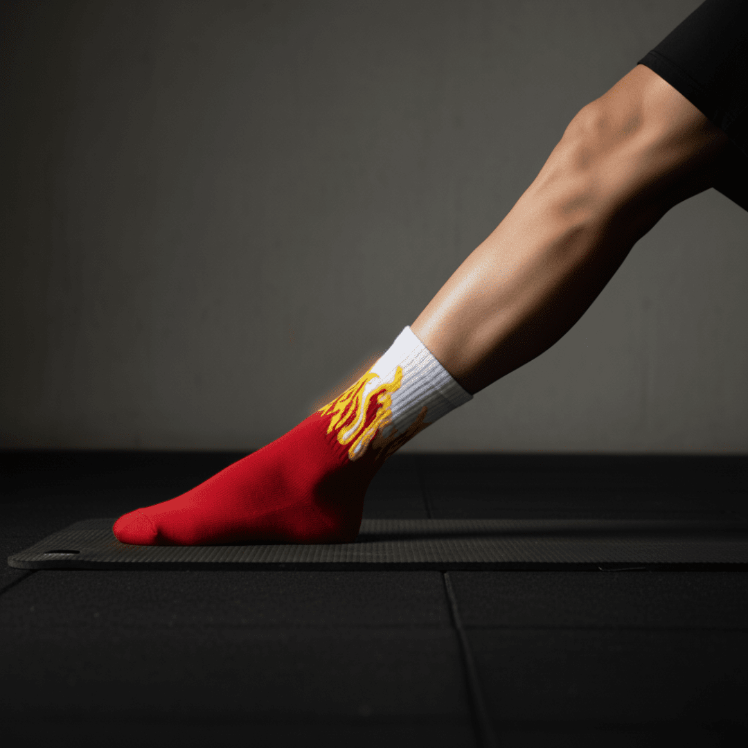 Shop Fire Print Shock with Full-Length Socks: Elevate Your Style and ...