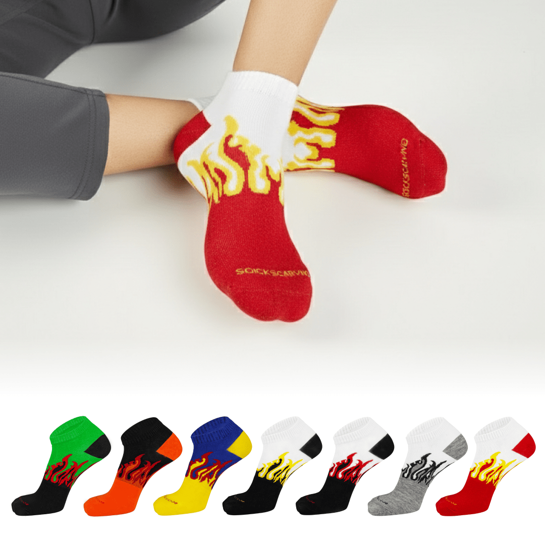 Buy Fire Edition Low-Cut Socks | Limited Flame Style & Comfort ...