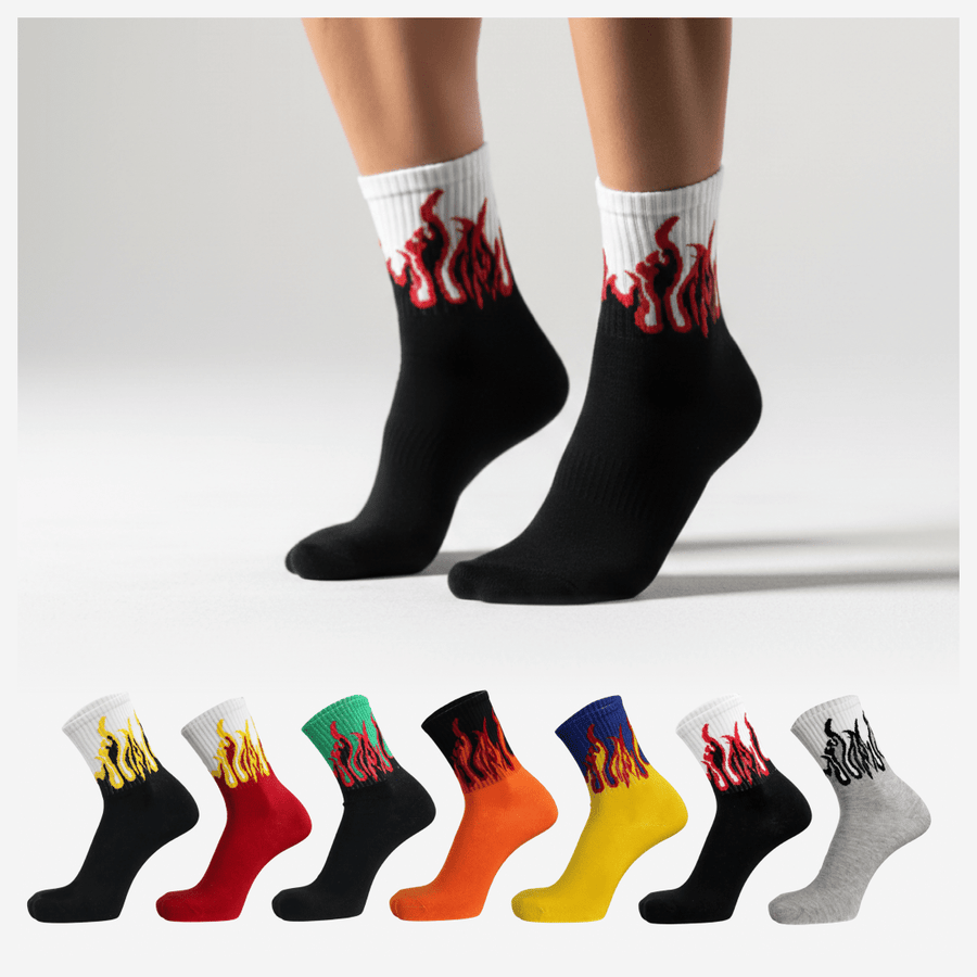 Fire Socks Online | Flame Socks for Men & Women – Sockscarving ...